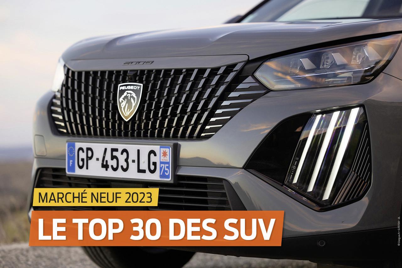 Top 30 des SUV neufs les plus vendus en France en 2023