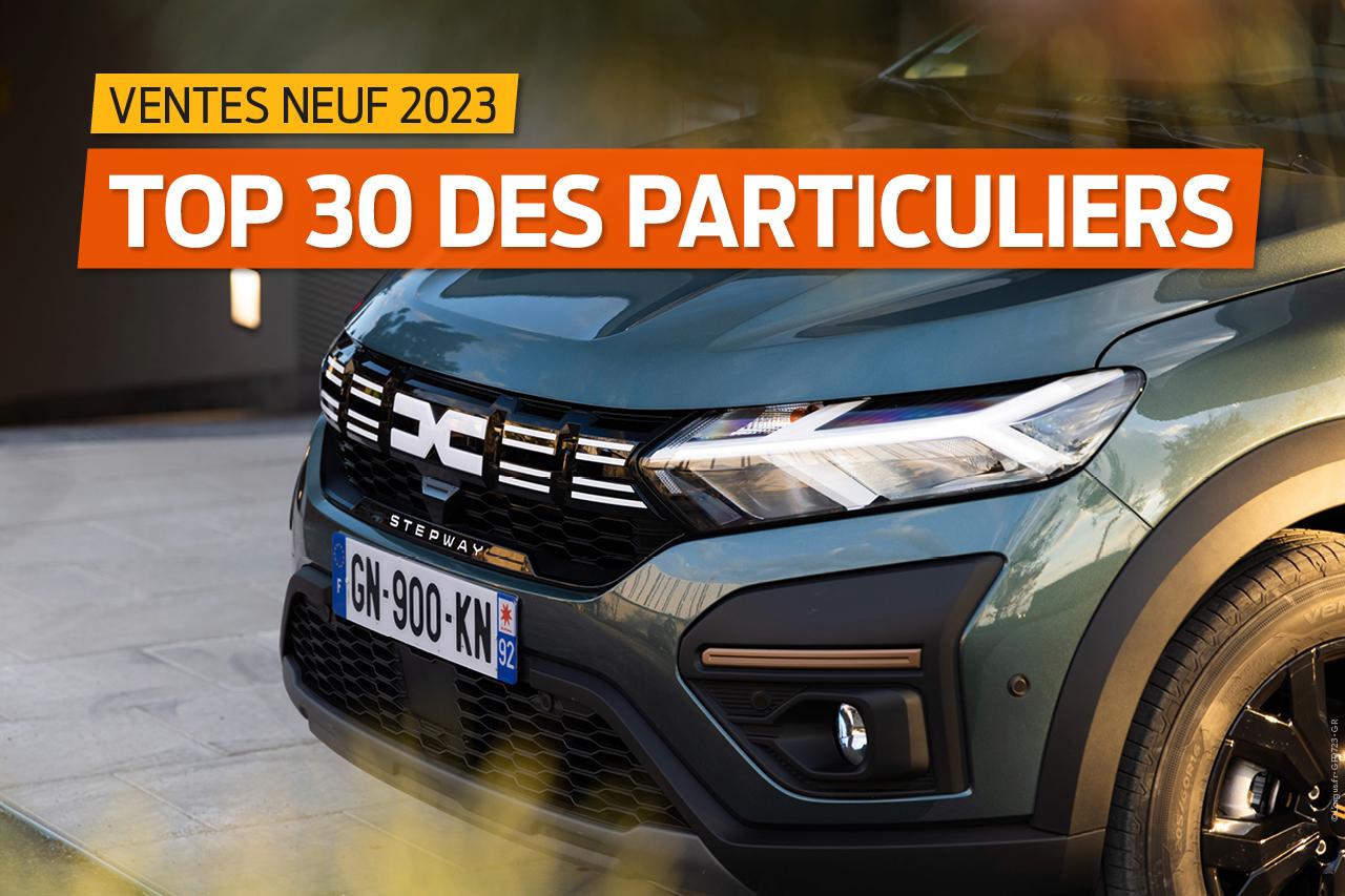 Ventes 2023. Top 30 des voitures les plus vendues aux particuliers