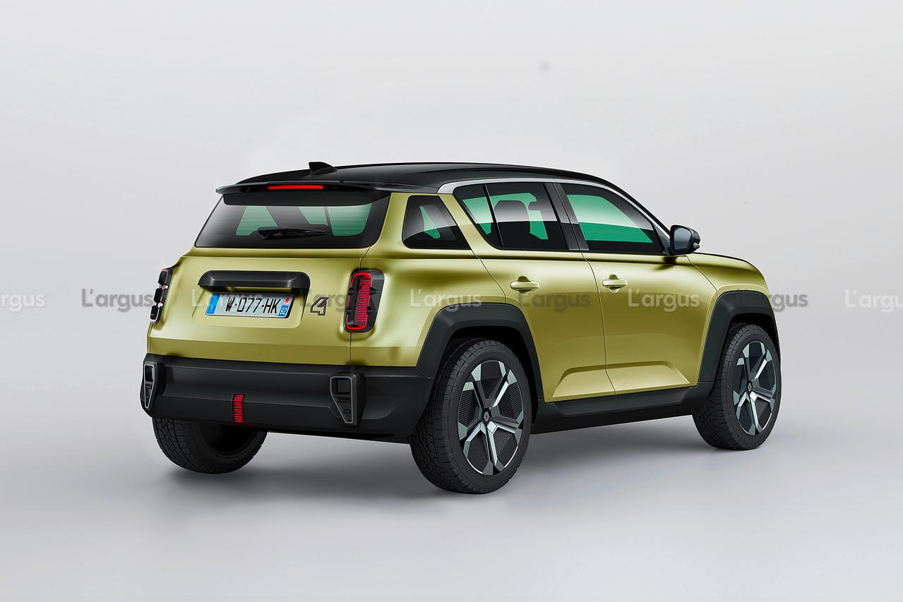 Photo 7 - Sur notre illustration de la future R4, qui s'inspire des ...