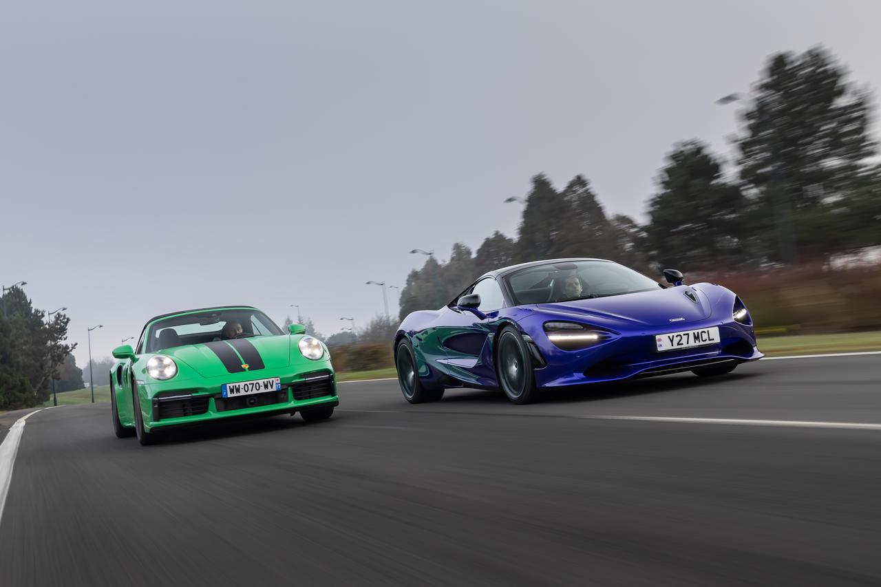 Essai McLaren 750S Spider vs Porsche 911 Turbo S Cabriolet : le match