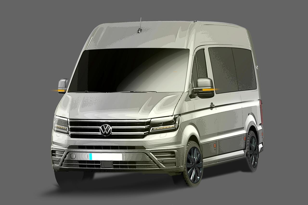 Diaporama et photos - Volkswagen Crafter restylé (2024). Le grand fourgon se refait une beauté ...