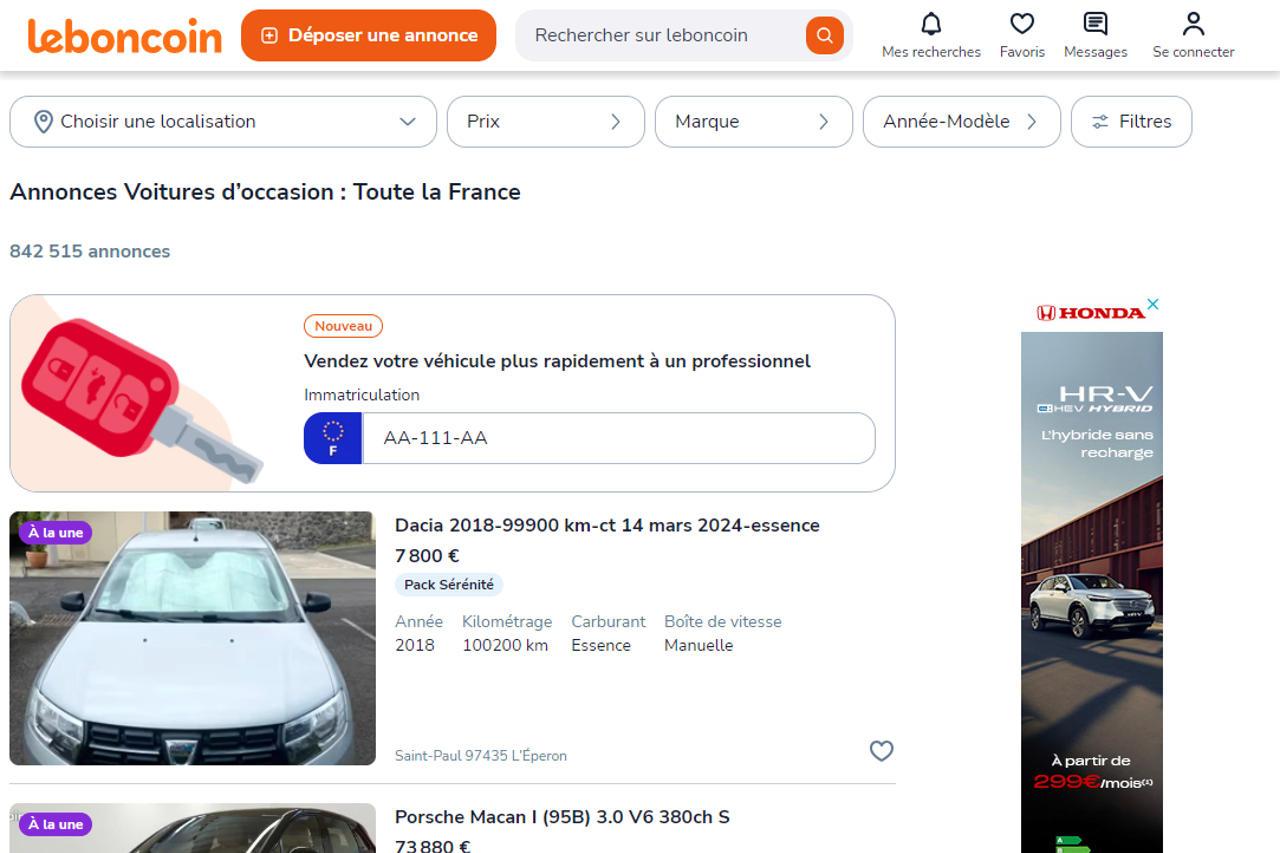 Baromètre occasion. Les infomédiaires internet font face à une demande encore hésitante