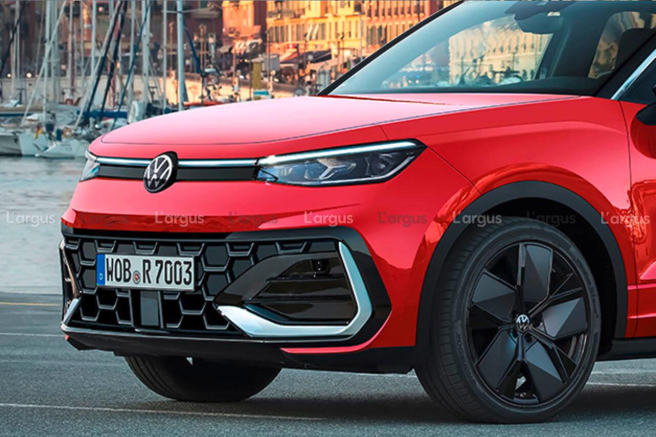 Photo 2 - Le T-Roc va changer de visage avec de nouveaux phares, un bandeau noir en guise de ...