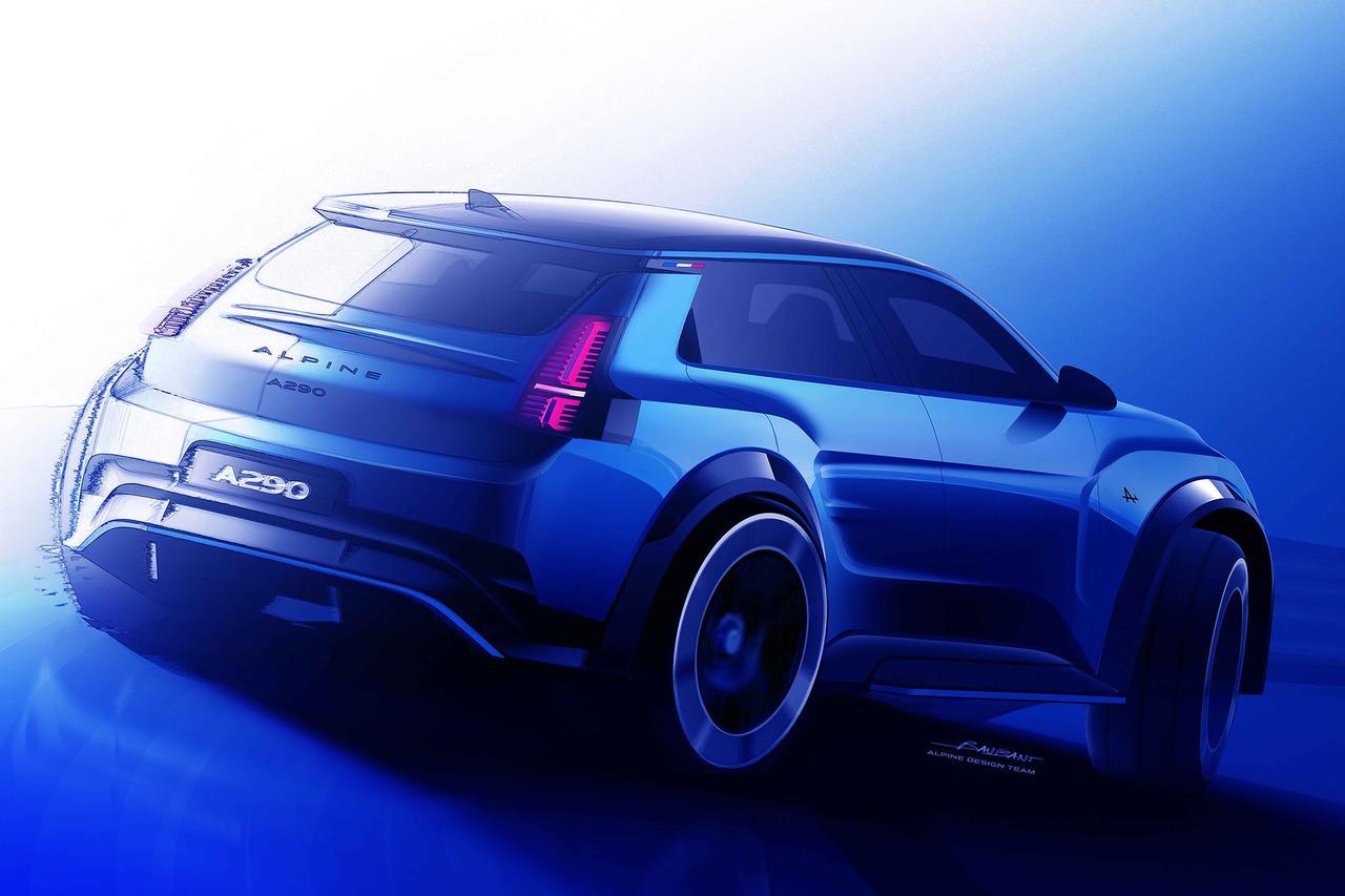 Alpine A290 GTX (2026). Bientôt avec 4 roues motrices et 300 ch minimum