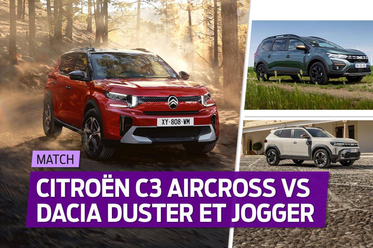 Citroën C3 Aircross VS Dacia Duster et Jogger. Le match des prix