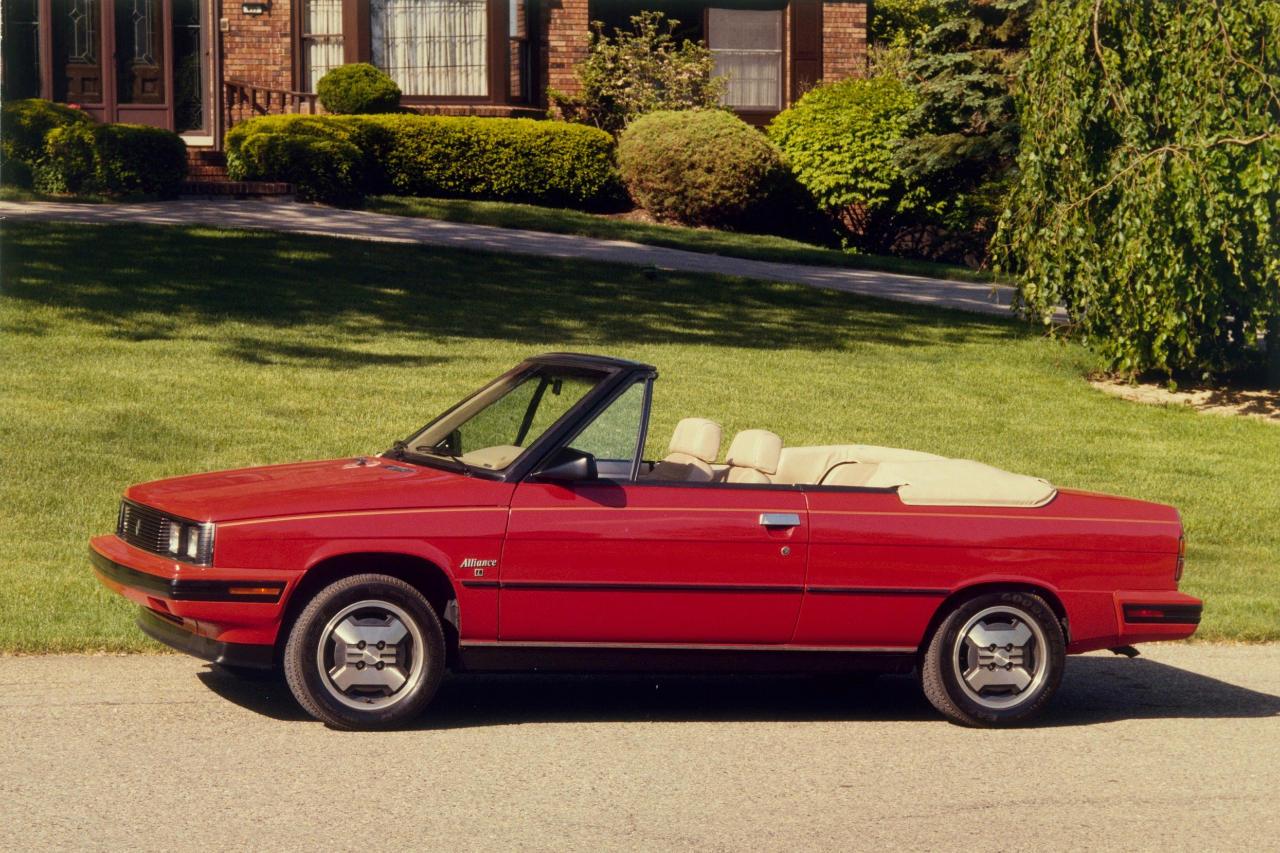 À la découverte de la Renault Alliance Cabriolet, cousine américaine de ...