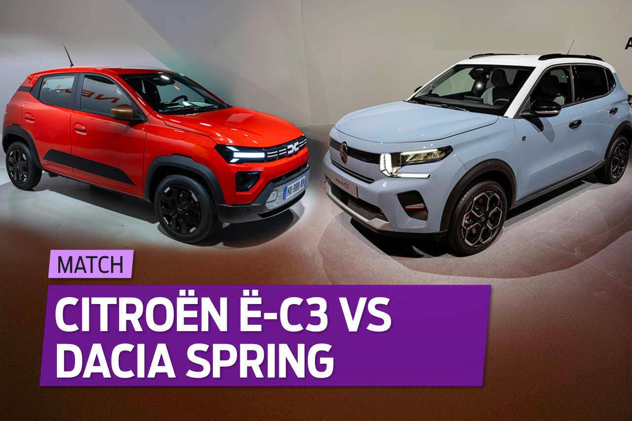 Citroën ë-C3 vs Dacia Spring restylée. Le match des citadines électriques à bas prix