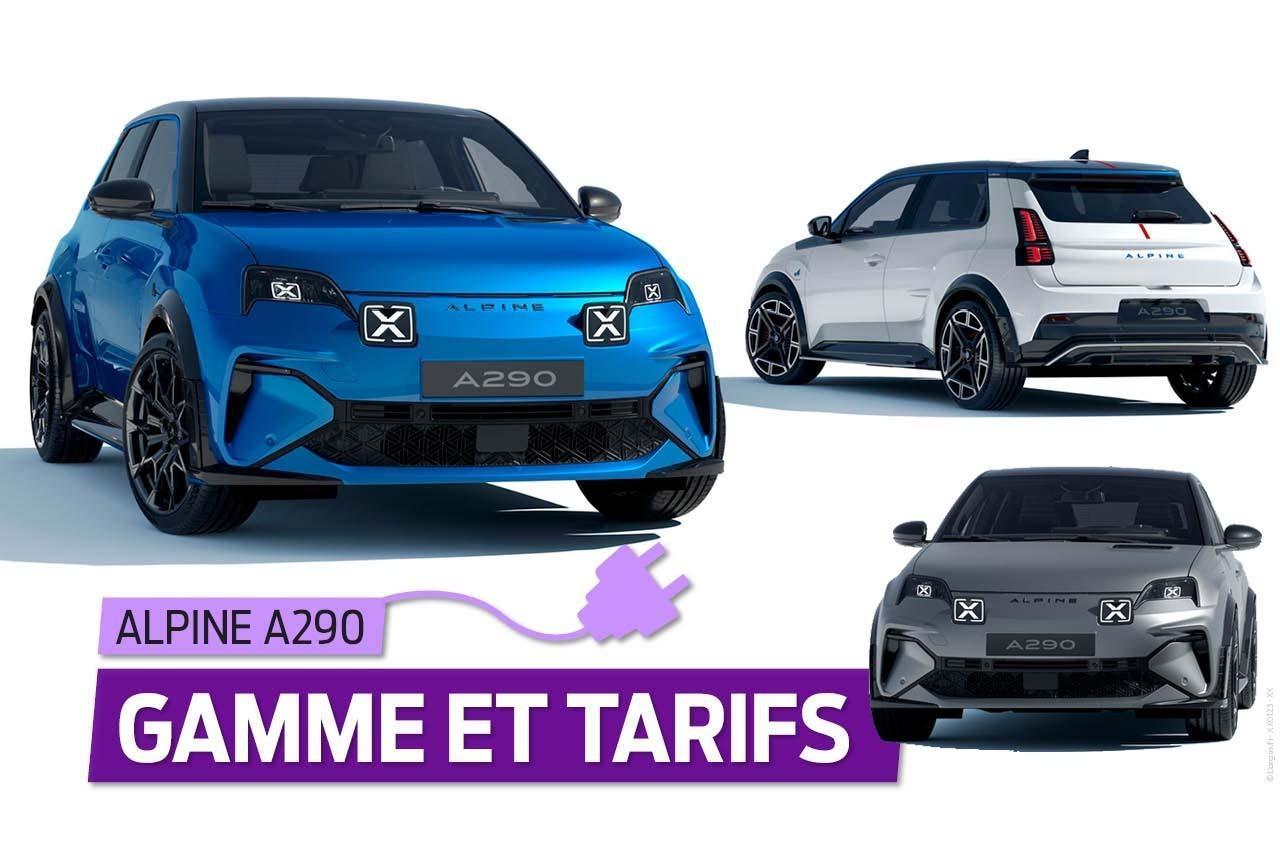 Prix Alpine A290 (2024). Tous les détails sur les tarifs, la gamme et ...