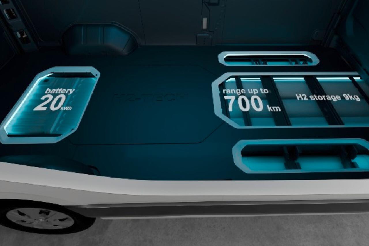 Photo - Les réservoirs d'hydrogène alimentent la pile qui alimente le ...