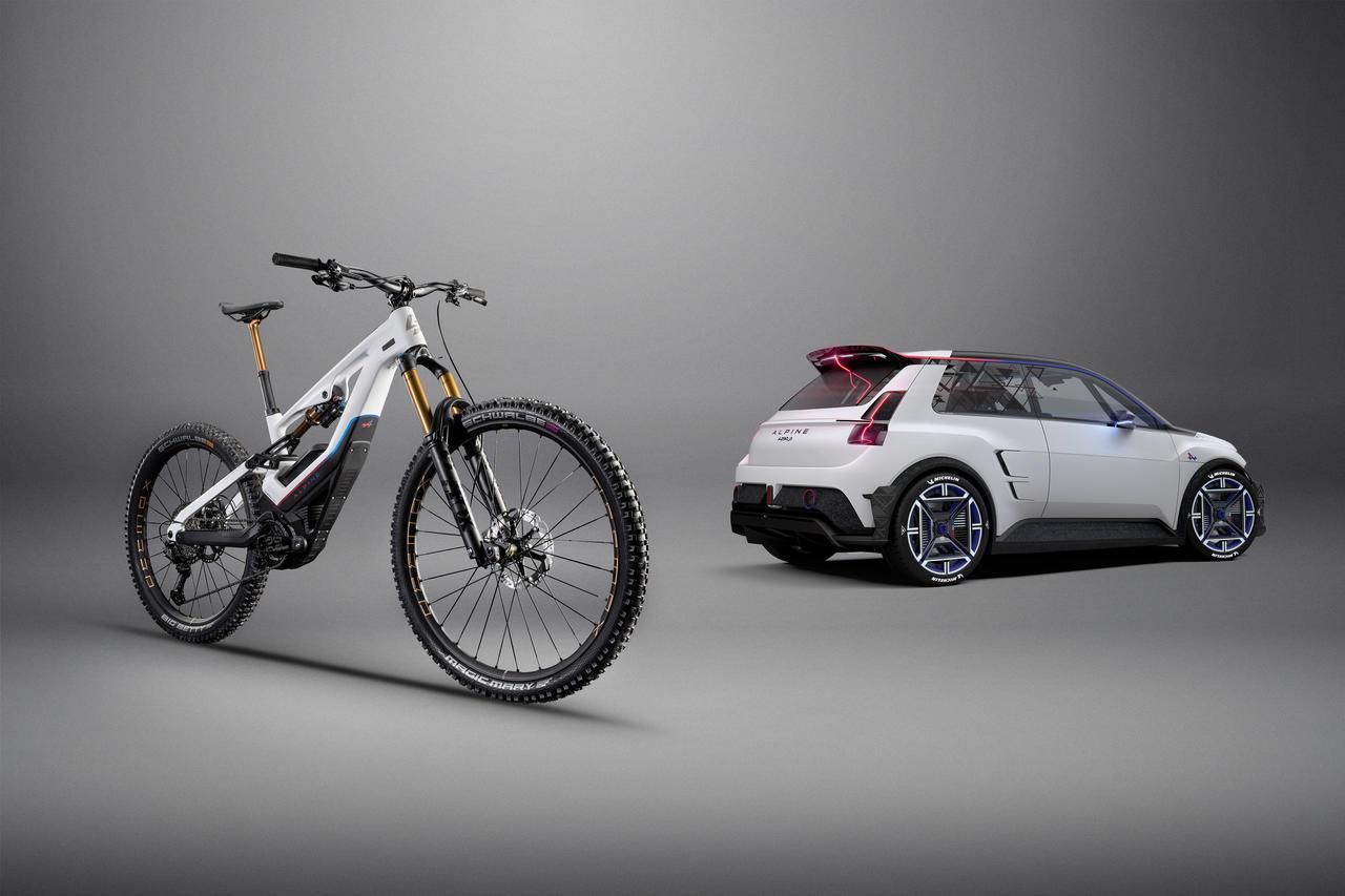 Diaporama et photos - Un VTT électrique Alpine aux couleurs du concept ...