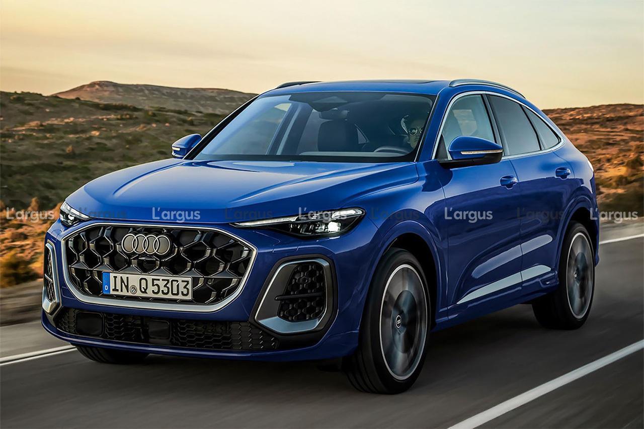Diaporama et photos - Audi Q5 Sportback (2025). Le SUV coupé va sensiblement changer | L'Argus