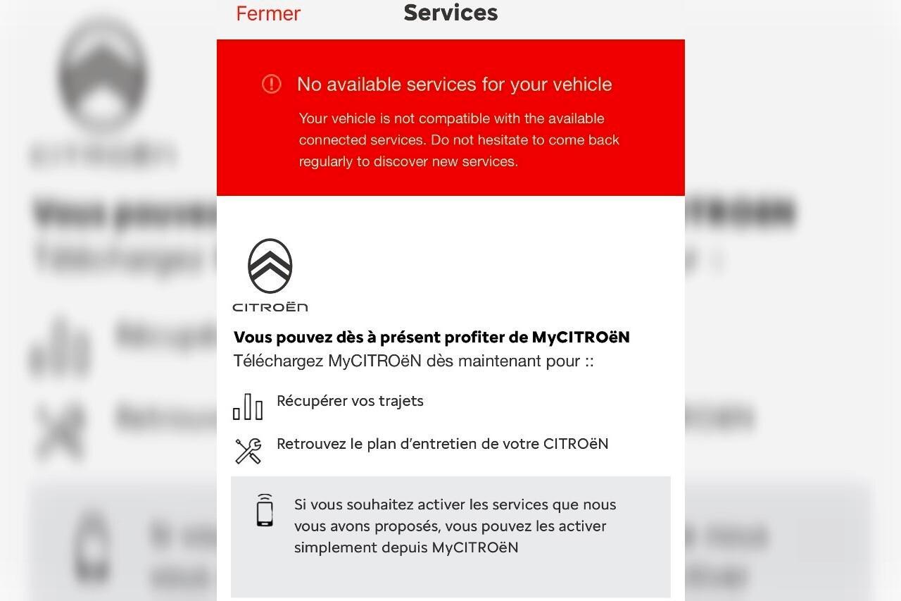 Photo 4 - L'application mobile MyCitroën est inopérante pour certains ...