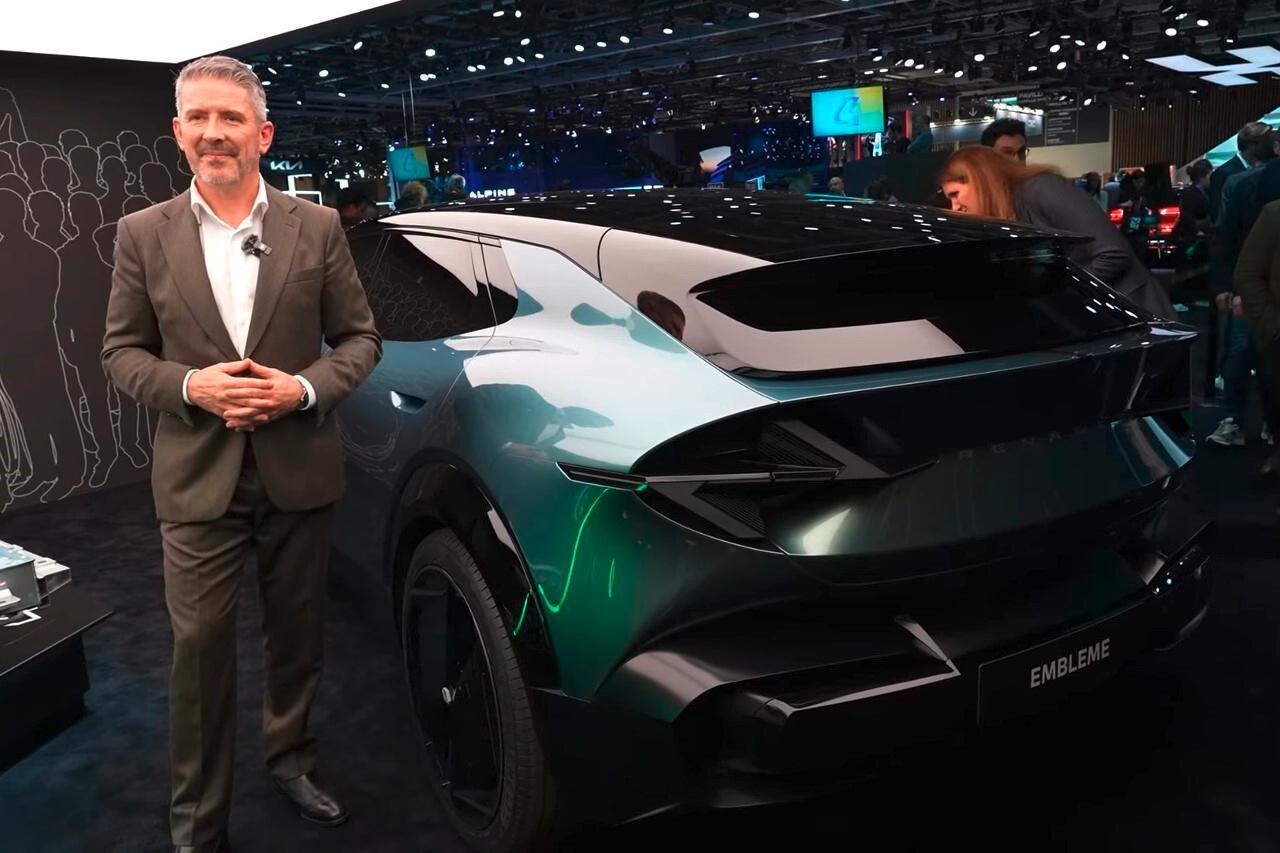 Renault Emblème (2024). Son designer nous présente le style des futures ...