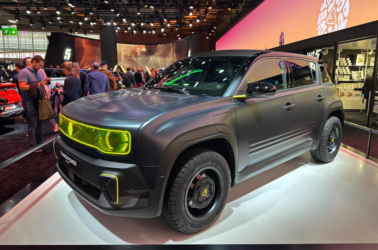 Photo 1 - Renault présente le concept Fl4wer Power, une variante baroudeur de la nouvelle R4 E ...