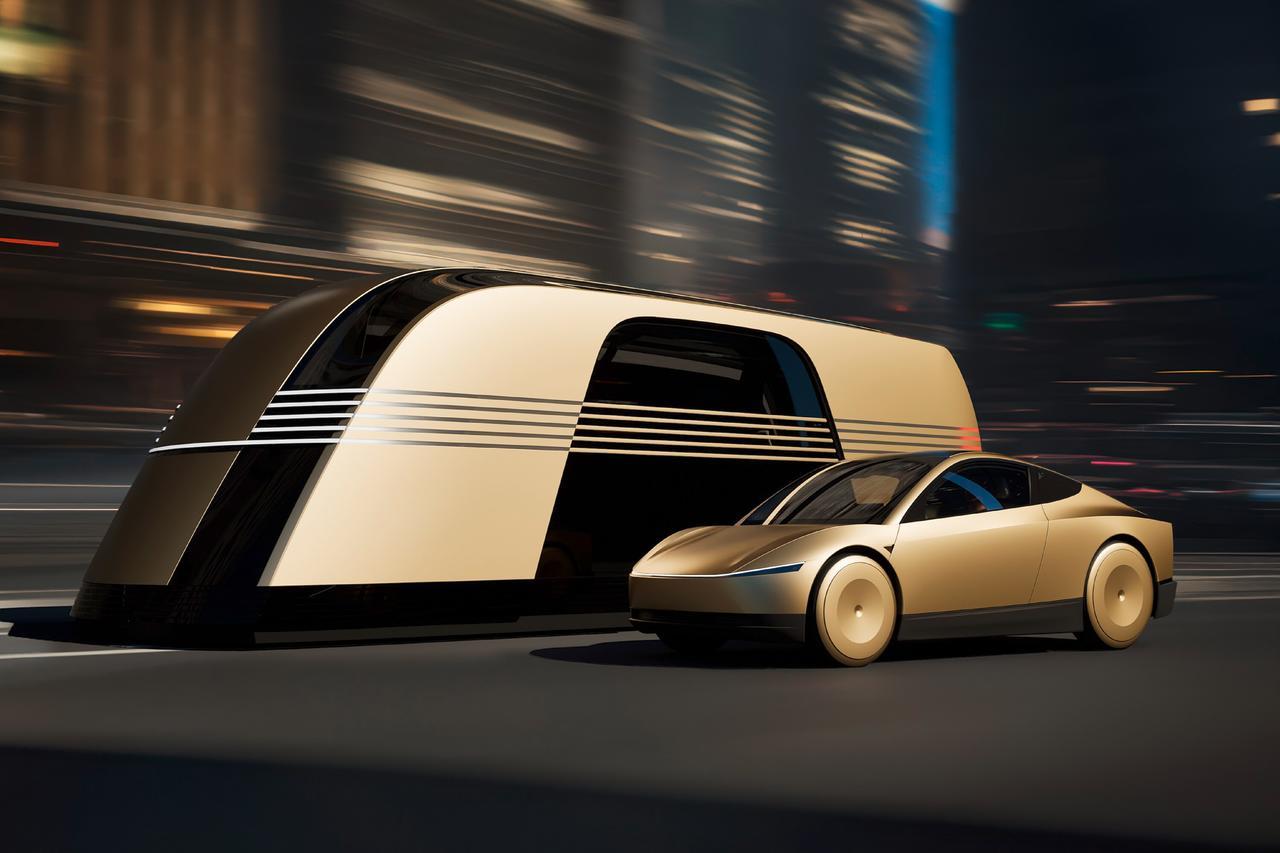 Tesla Cybercab et Robovan : voici les voiture et bus autonomes promis ...