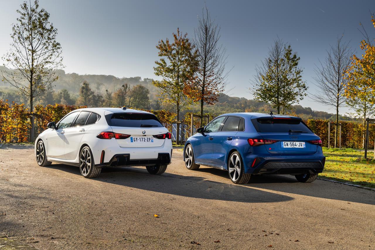 Essai comparatif : la BMW Série 1 (2024) défie l’Audi A3 Sportback
