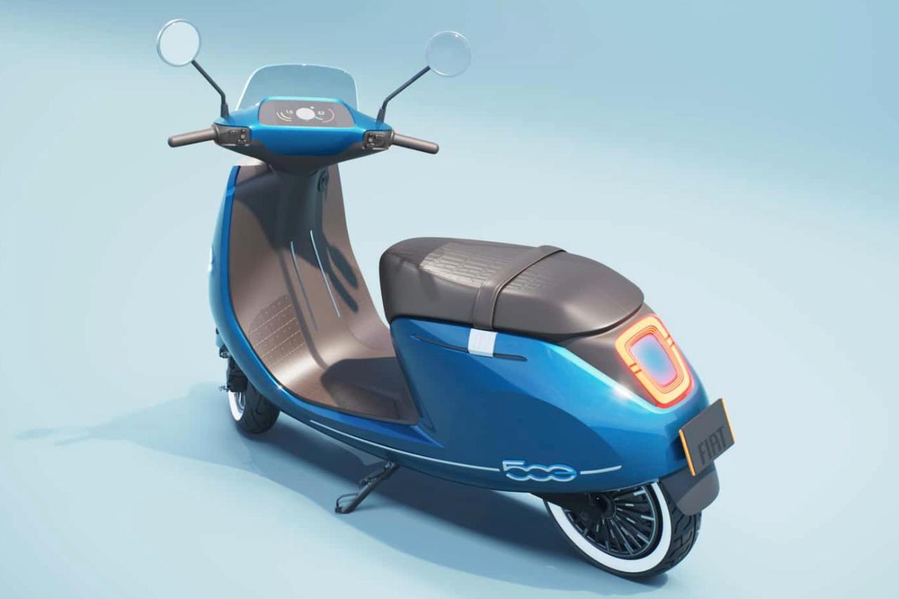 Photo 4 - Sous la selle, le Platum E-Moped 500 abrite un bac capable d'accueillir un casque ...