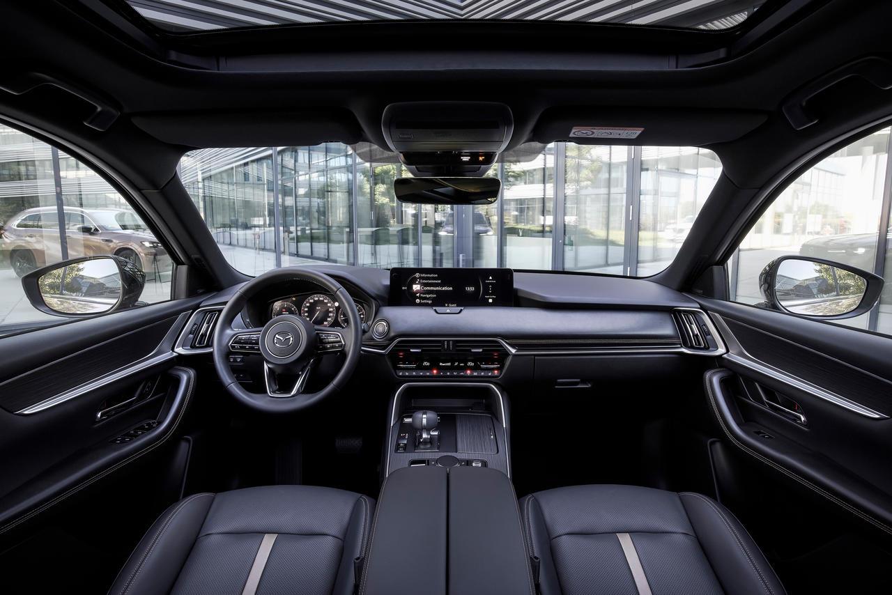 Photo 10 - mazda cx-80 phev 2024 intérieur finition présentation - Essai Mazda CX-80 hybride ...