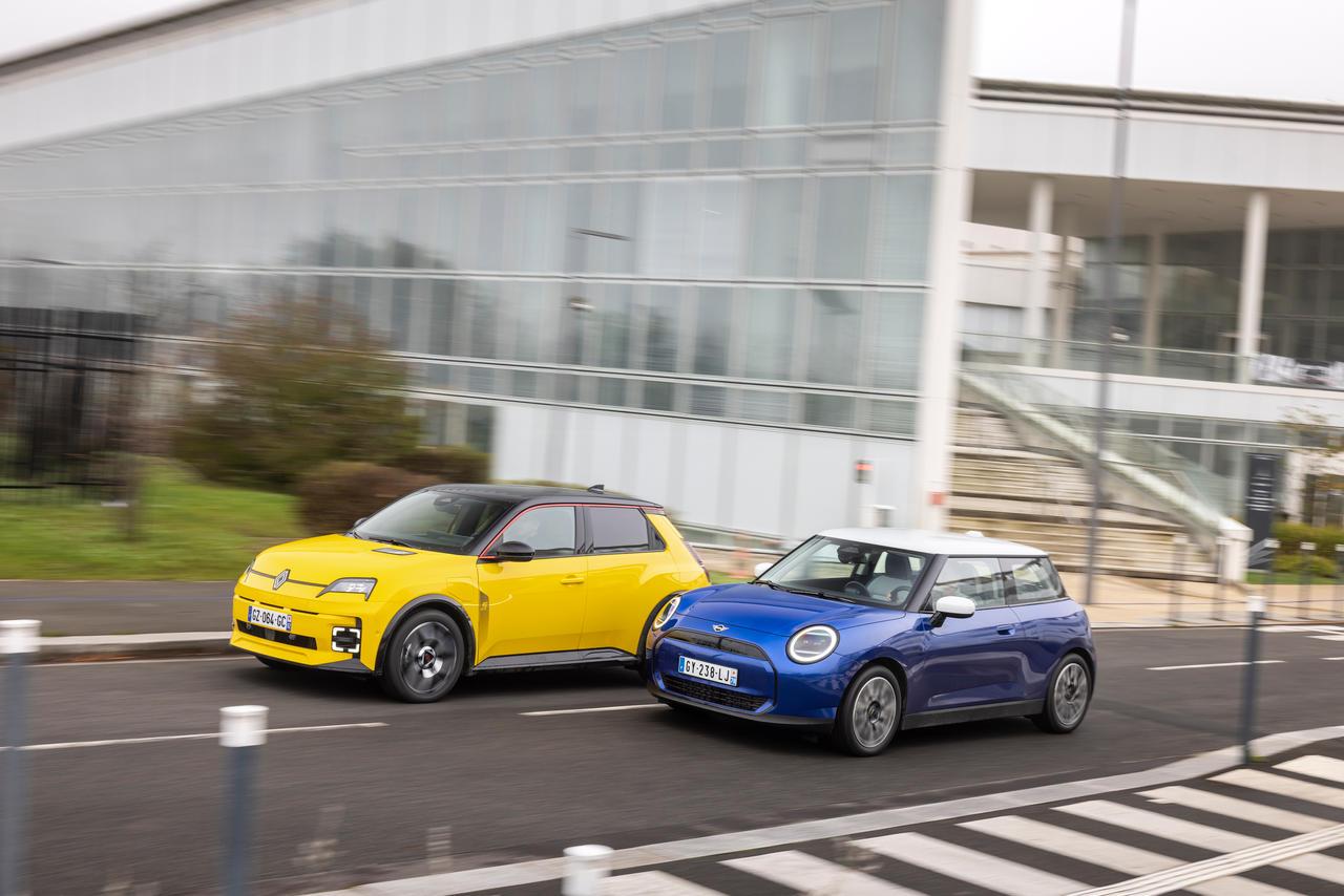 Photo 4 - Roulants Renault 5 Mini Cooper Electric - Essai comparatif ...