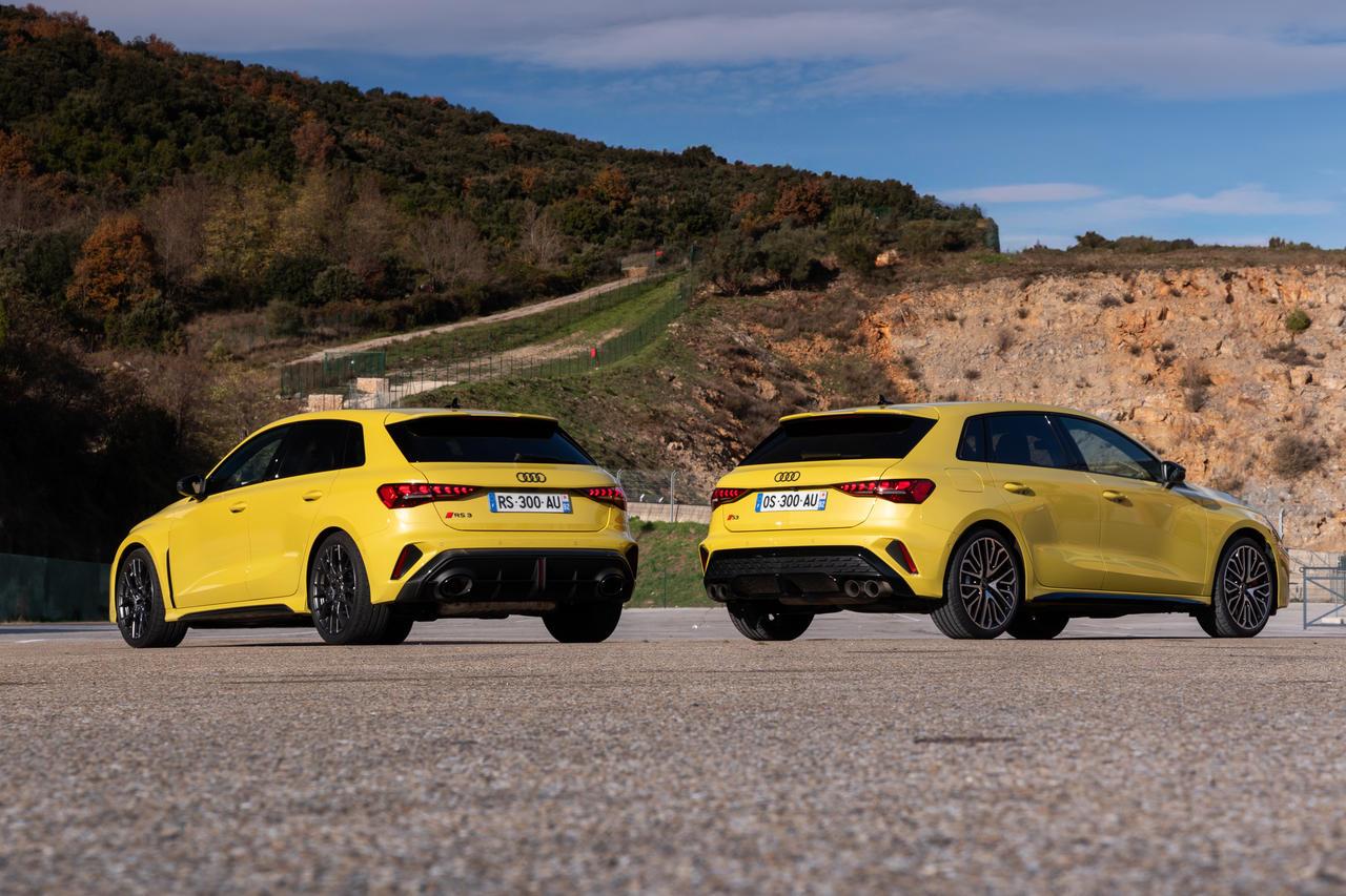 Photo 2 - Audi RS3 vs Audi S3 2025 vue arriere - Essai Audi S3 vs RS3 ...