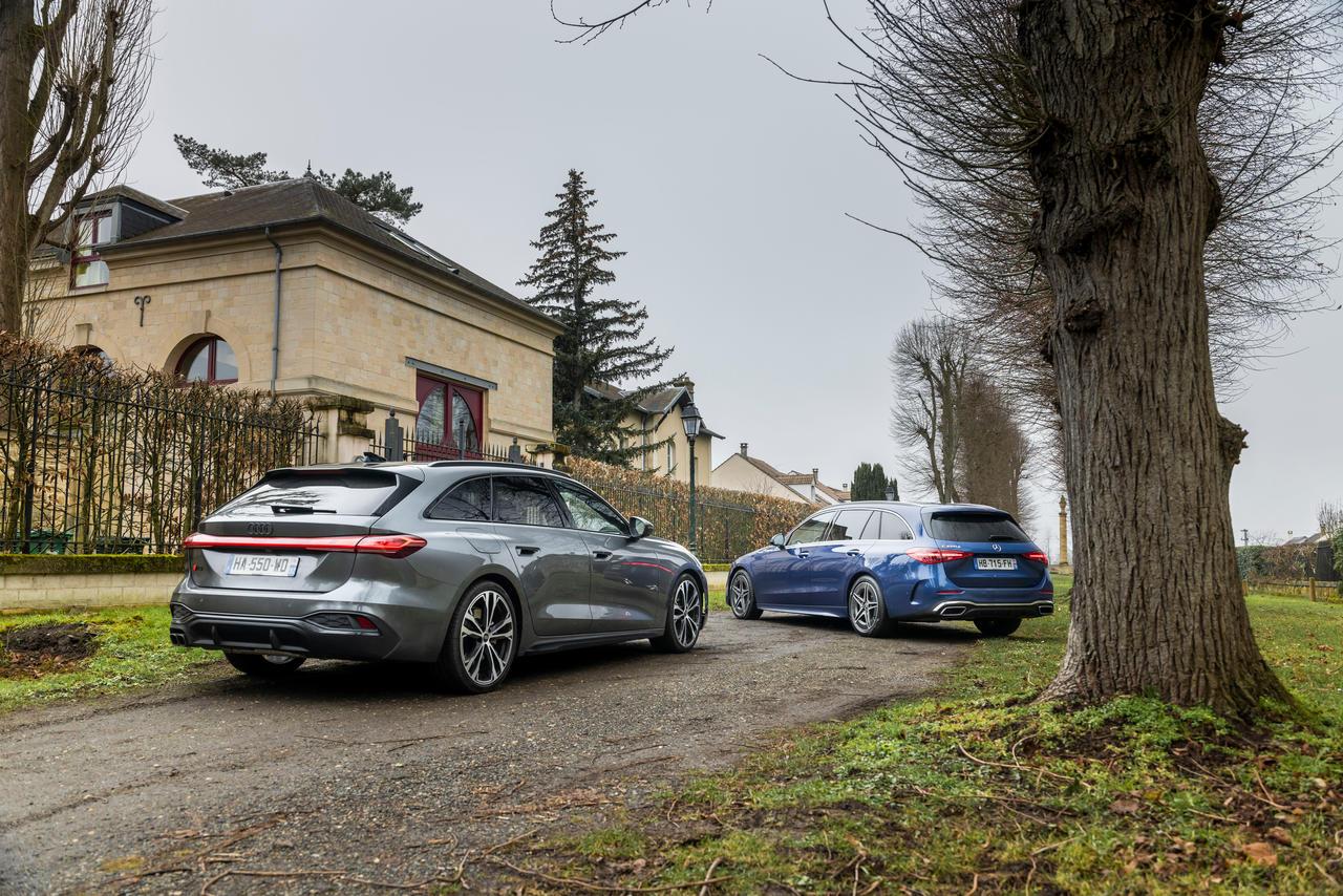 Essai comparatif. La nouvelle Audi A5 Avant défie la Mercedes Classe C ...