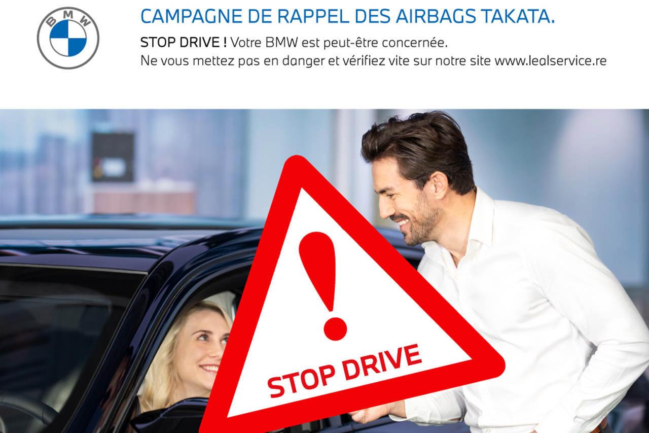 Rappel BMW Takata. Risque sur les airbags de 266 820 voitures en France
