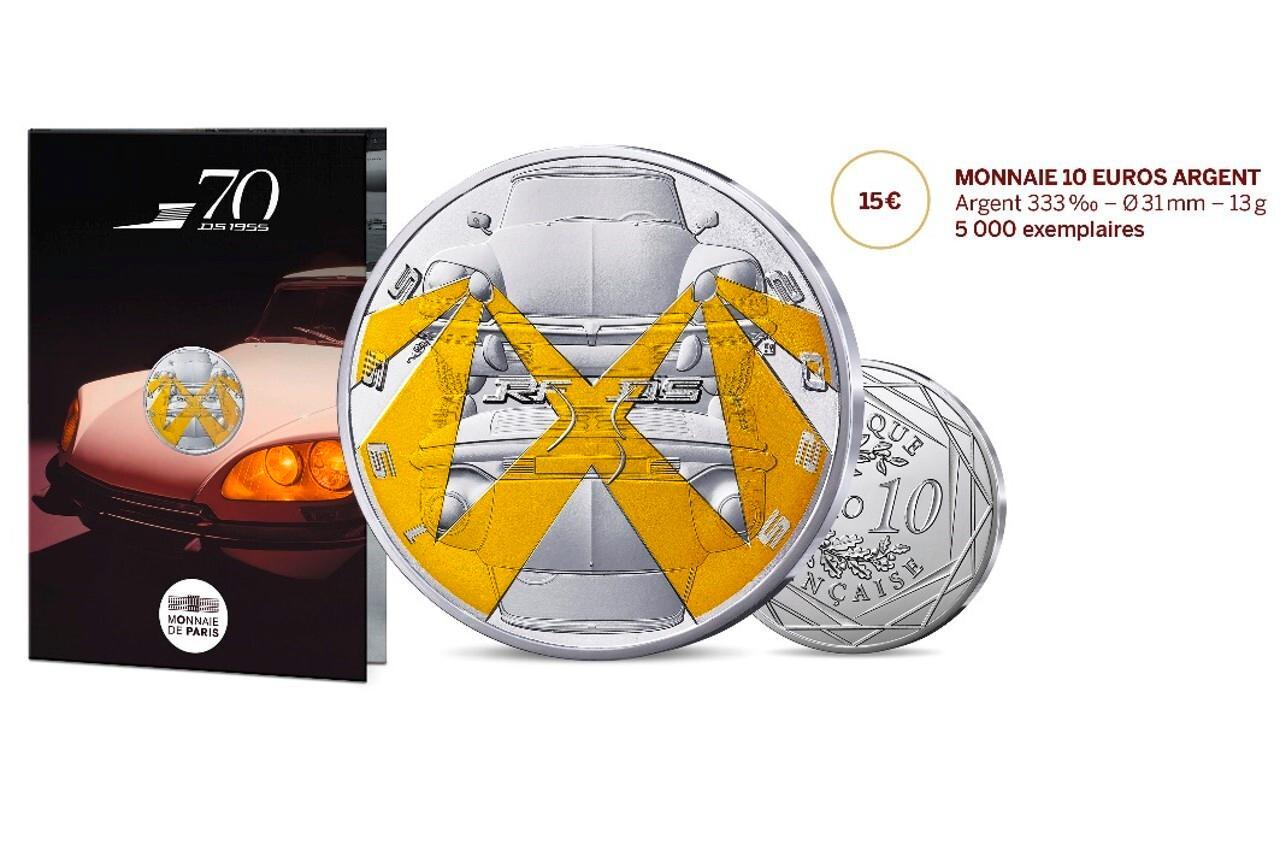 DS. Une pièce collector de 10 € pour les 70 ans de l’icône Citroën