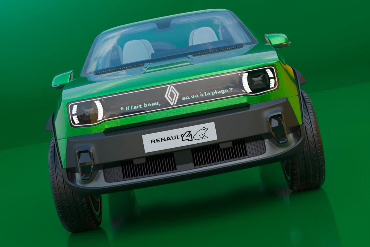 Photo 4 - La calandre fait office d'écran. - Renault 4 (2025). A quoi ...