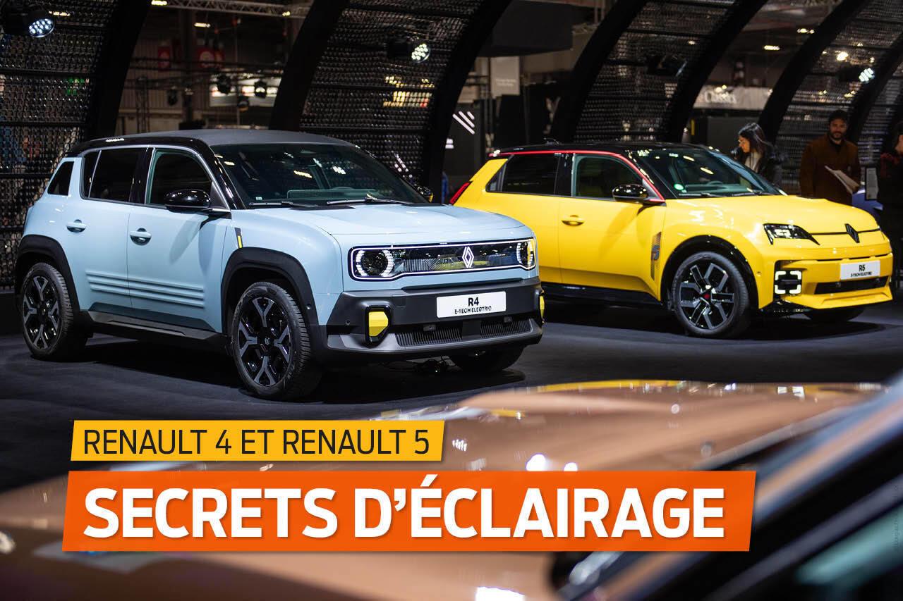 Renault 4 et R5. Le secret des éclairages du SUV et de la citadine par ...
