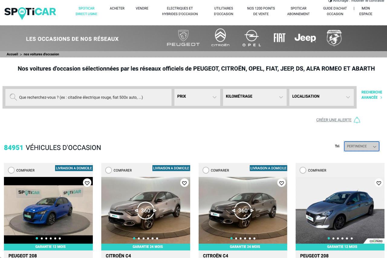 Photo 2 - spoticar voitures occasion stellantis peugeot citroen fiat ...