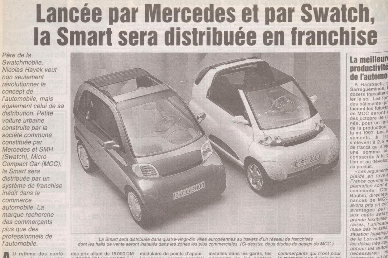 Photo 1 - Lancement Smart europe modèle distribution - Il y a trente ...