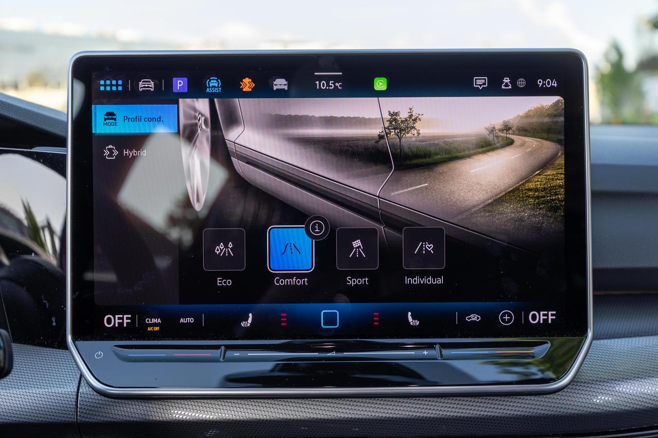 Photo 13 - modes de conduite Golf 8 - Essai Volkswagen Golf 8 eHybrid ...