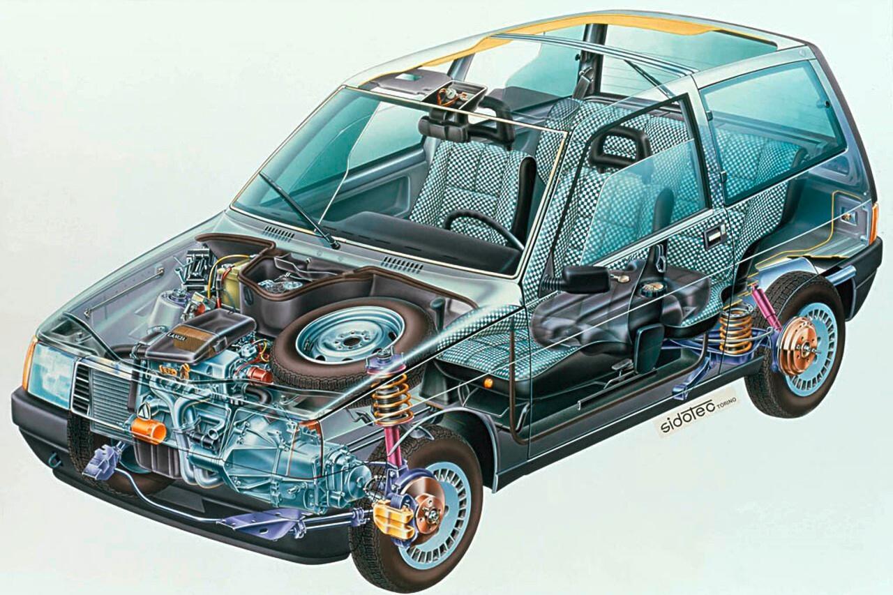 Photo 2 - L'Y10 était techniquement proche de la Fiat Panda. - Lancia ...