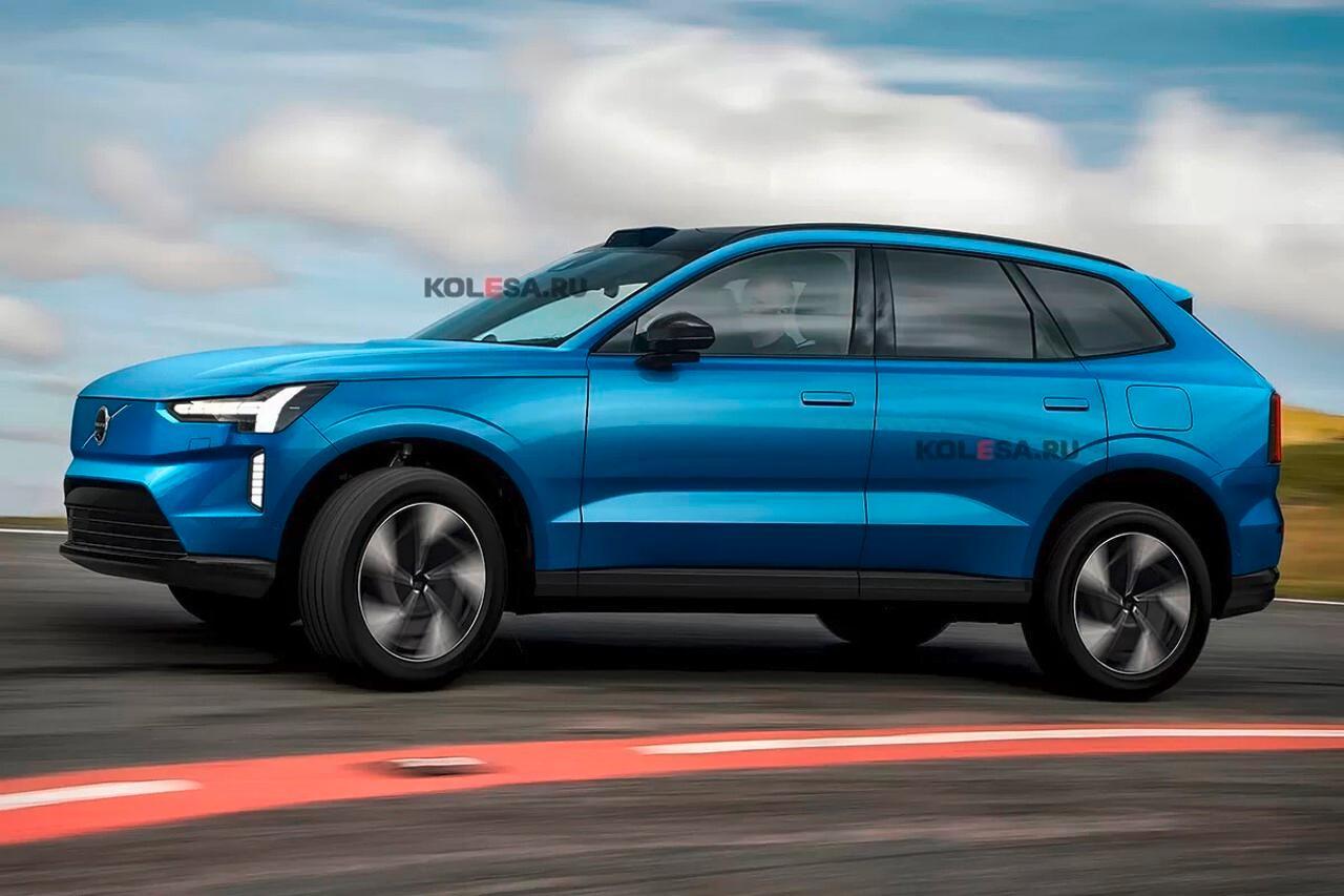 Volvo EX60 (2026). Premières images du nouveau SUV compact électrique ...