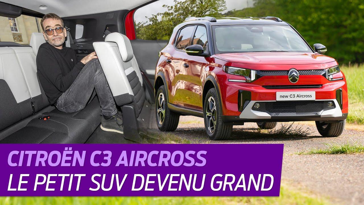 Vidéo : Essai Citroën C3 Aircross (2025). Nouveau look, 7 places et ...