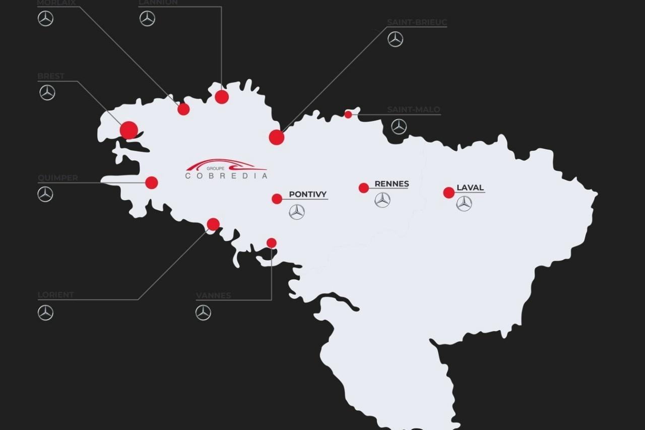 Photo 2 - Plaque Mercedes-Benz Cobredia concession - Groupe Cobredia ...