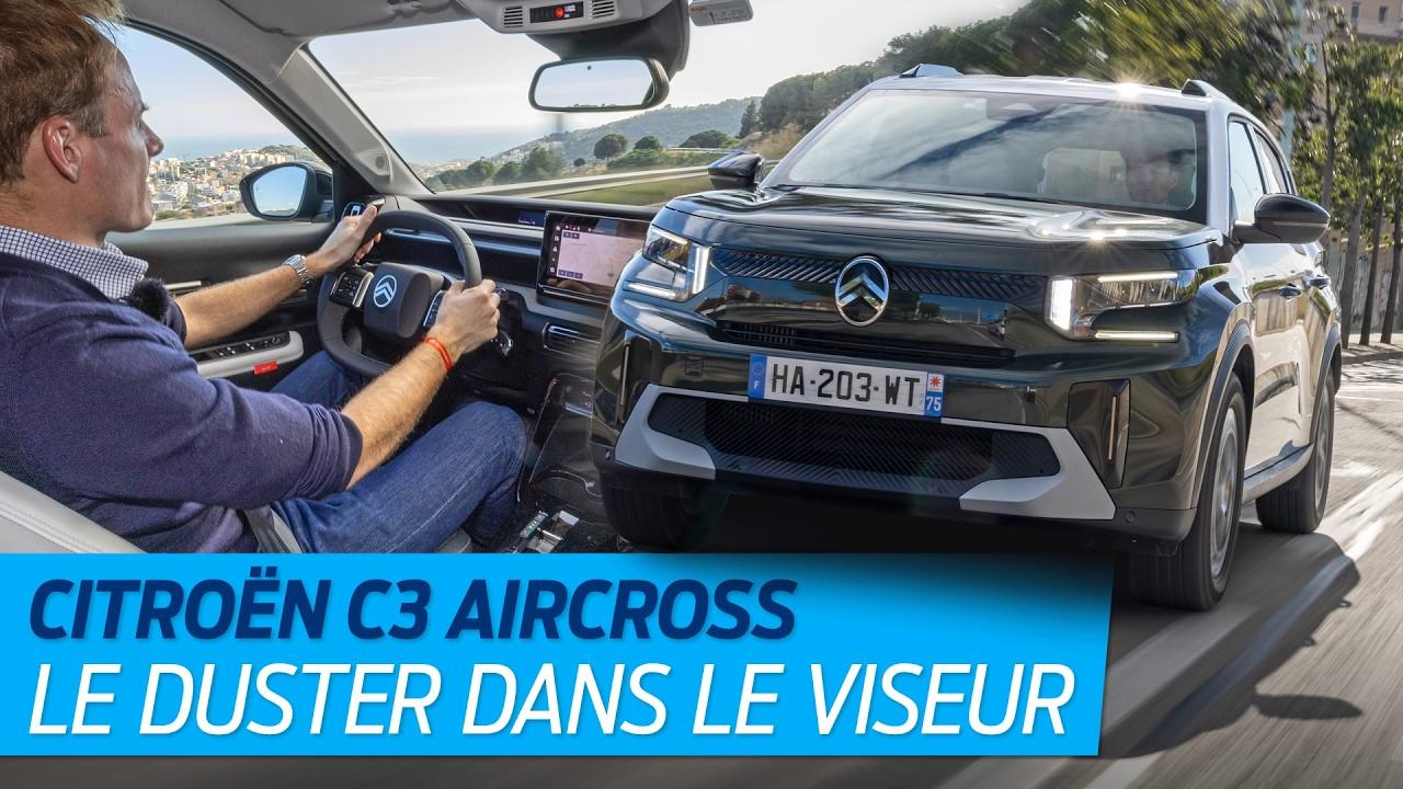 Vidéo : Citroën C3 Aircross 2024 : le nouveau SUV 7, plus grand, plus spacieux, plus électrique