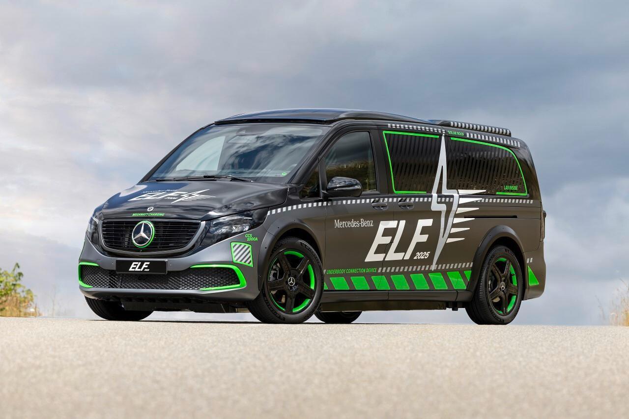 Mercedes ELF (2025). Un prototype électrique qui se recharge jusqu’à 1 ...