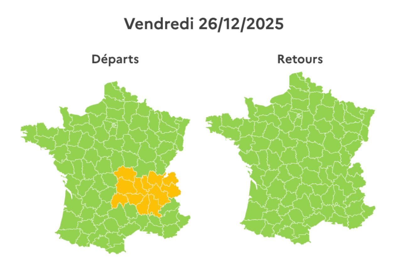 Bison Futé. Ce qui vous attend sur les routes pour cette période de Noël