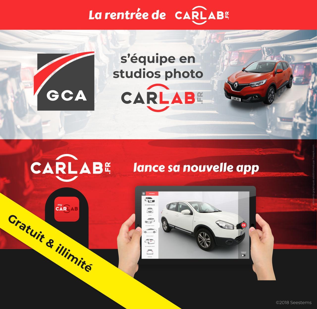 Publi-communiqué : CARLAB équipe GCA et testez gratuitement MyCARLAB