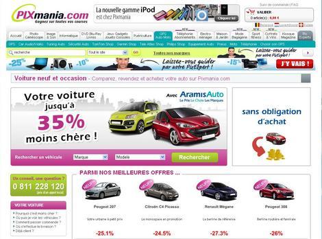 Aramisauto.com, partenaire de Pixmania