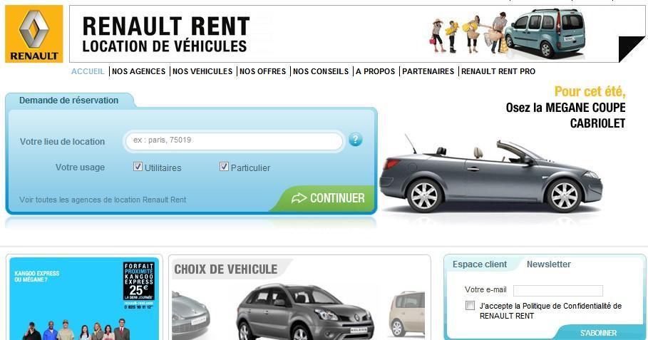 Diaporama et photos - Renault Rent s'offre un site de réservation | L'Argus