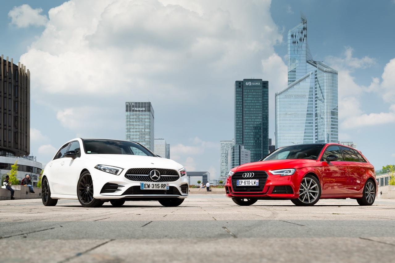 Essai comparatif : la Mercedes Classe A 2018 défie l'Audi A3 Sportback