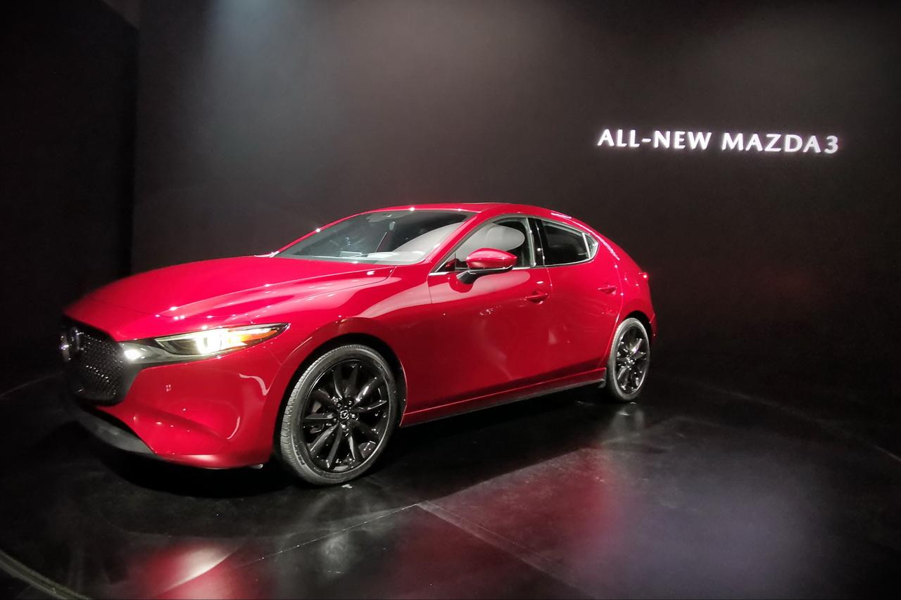 Photo 2 - mazda 3 2019 rouge 5 portes - Mazda 3 (2019) : L'argus déjà à ...