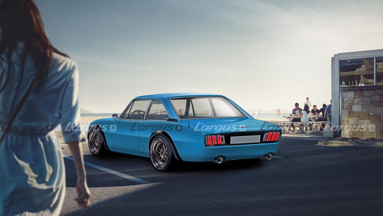 Photo 2 - Peugeot 504 Coupé Restomod jantes Rotiform plage - Peugeot ...