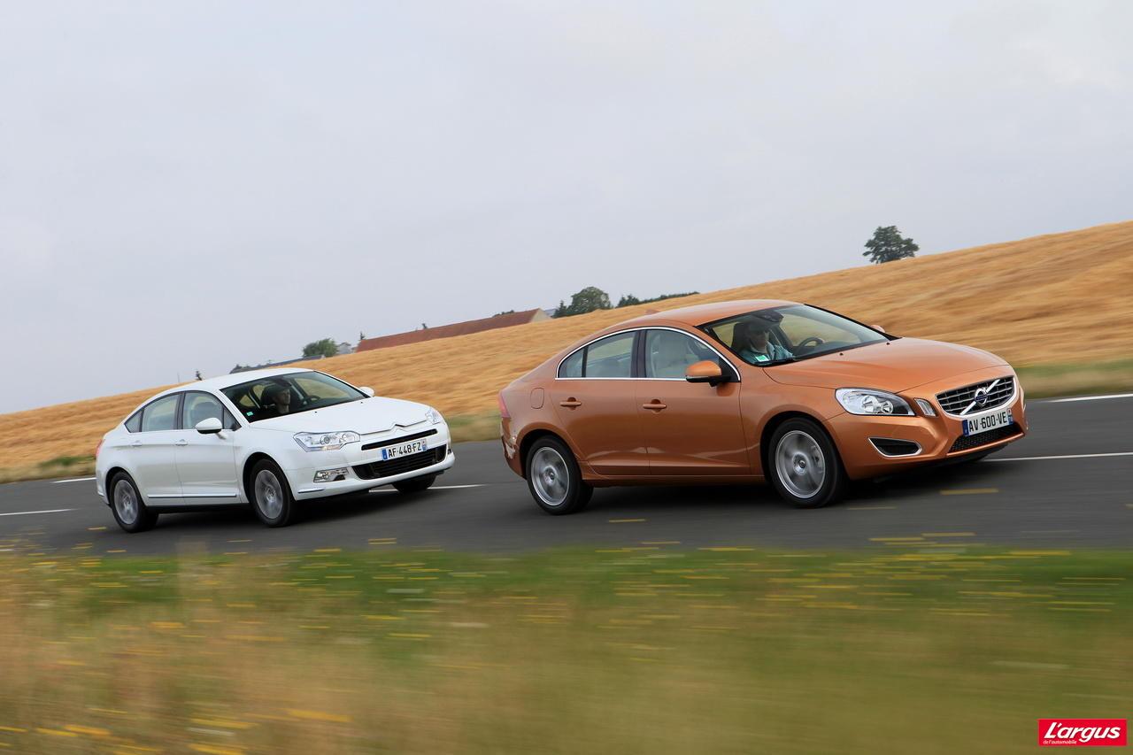 Comparatif : Volvo S60 contre Citroën C5