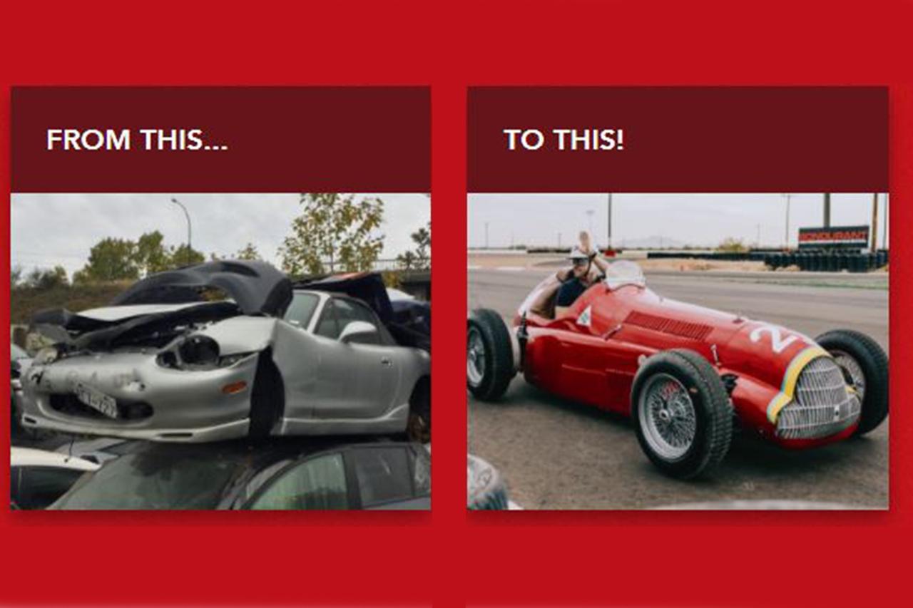 Photo 3 - transformation MX-5 en Alfa romeo 158 - Voici comment ...