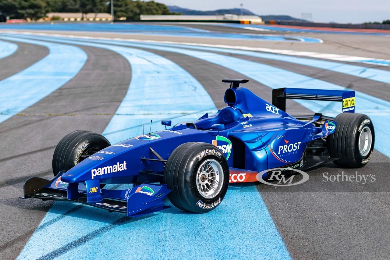 Prost AP02 (1999). Une F1 à moteur V10 Peugeot à la vente