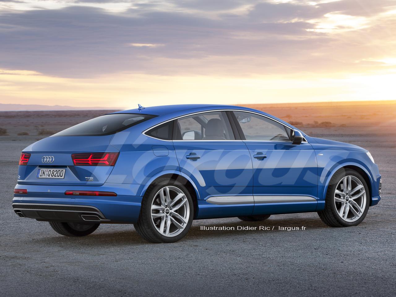 Audi Q8 (2020) : les BMW X6 et Mercedes GLE Coupé sont prévenus