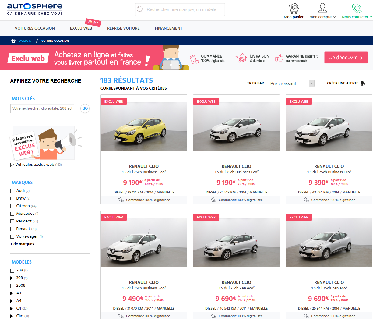 Diaporama et photos - Autosphere.fr entre de plain-pied dans l'e-commerce automobile | L'Argus